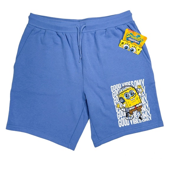 Nickelodeon | Shorts | Nwt Nickelodeon Spongebob Squarepants Good Vibes ...